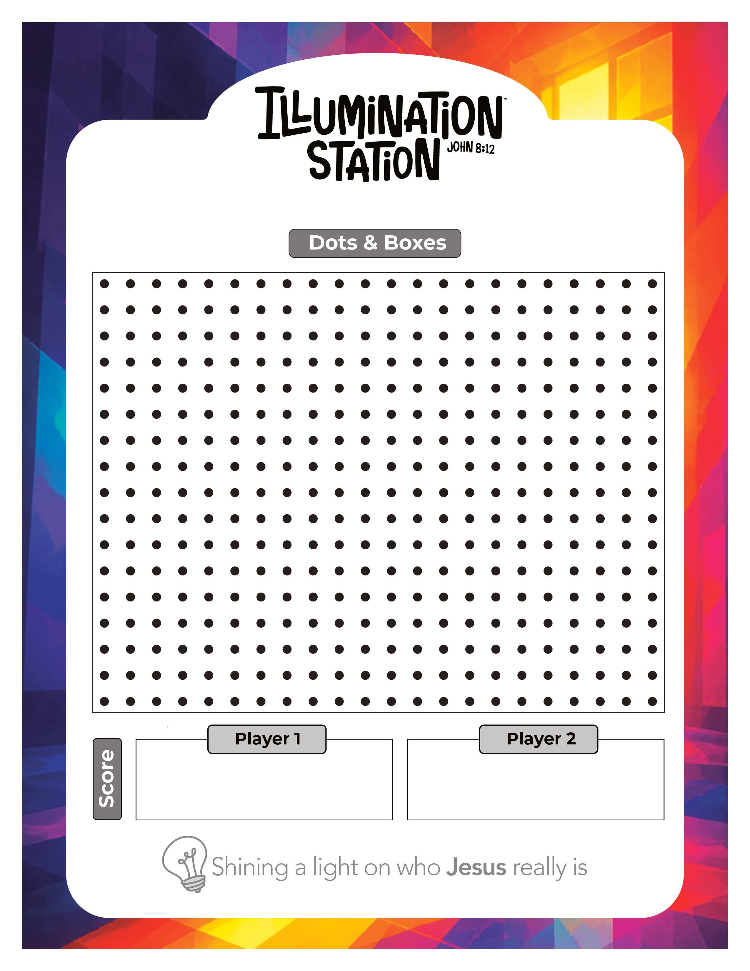 Free VBS Printables — Illumination Station 2026 | Imagination Readers
